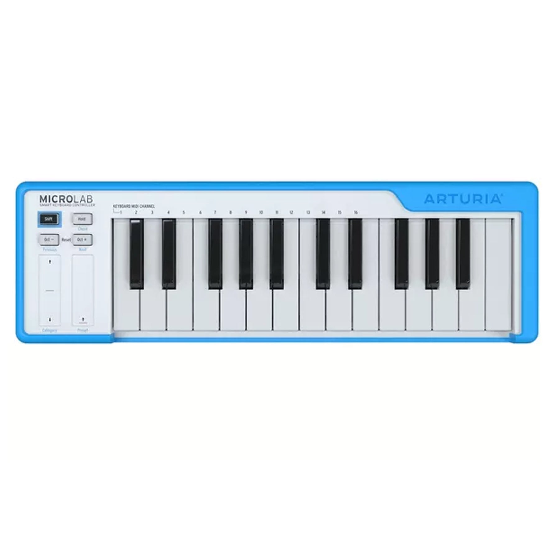 Arturia MICROLAB BLUE Tastiera controller MIDI a 25 tasti mini, Blue ...