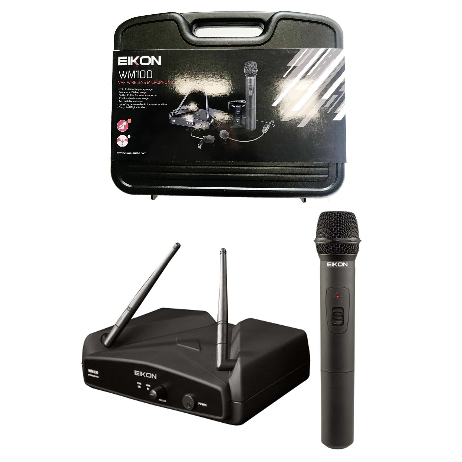 Proel EIKON WM100M Radio Microfono Wireless Palmare doppia antenna ...