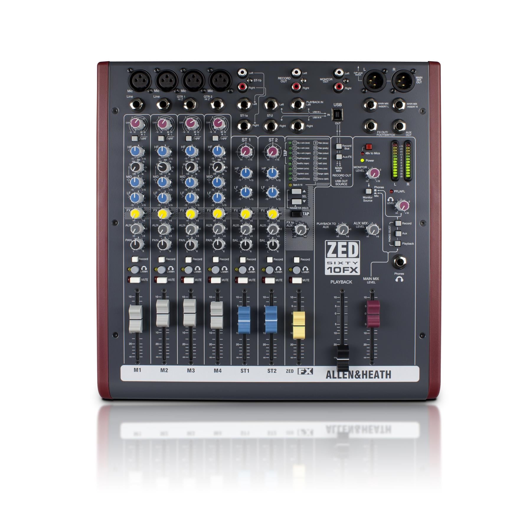 Allen & Heath ZED60-10FX Mixer multiuso con FX x suono e registrazione ...